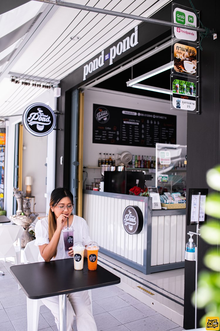 Pond Pond coffee&tea สาขา9(ทุ่งเสา) เติมความสดชื่นหลากหลายเมนูกาแฟสด ...